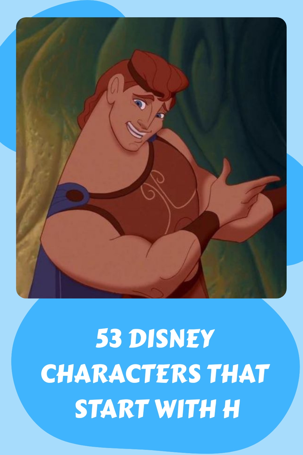 "¡Descubre los 53 personajes de Disney que comienzan con la letra H ...